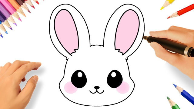 how to draw rabbit teach