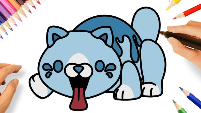 Learn to draw Candy Cat from Poppy Playtime