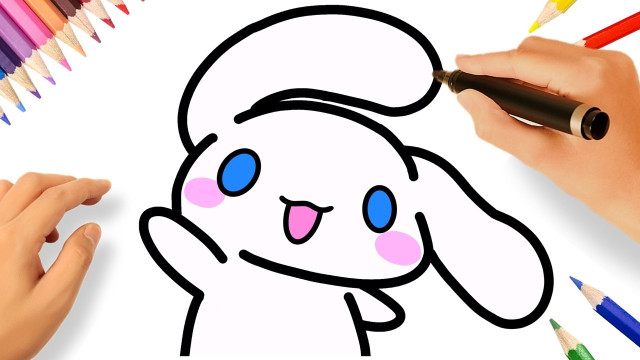 Show off your talent by learning to draw cute Cinnamoroll characters