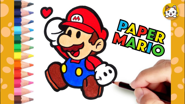 Learn and play with your baby - Learn to draw Paper Mario characters